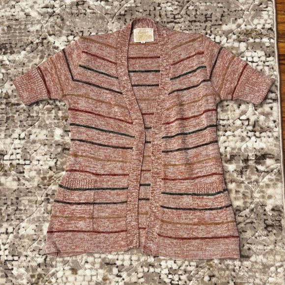 Sweaters | Vintage 7s Sheridan Sweater Size M Striped Openfront ...